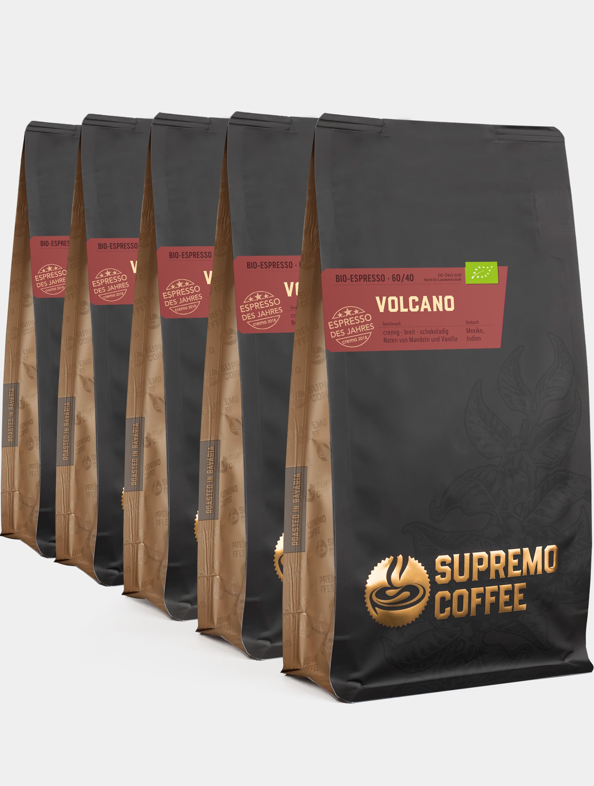 Volcano – der Bio-Espresso-Klassiker im Set